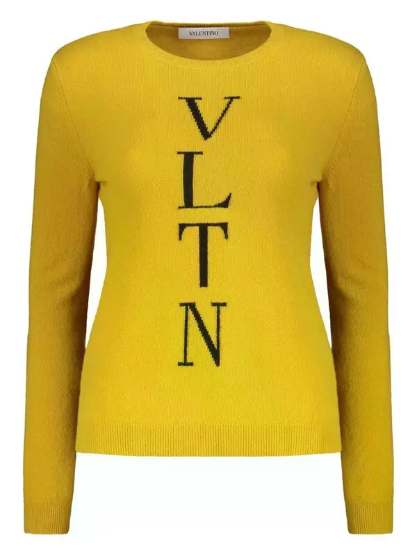 Valentino Garavani Intarsia-knit Logo Jumper