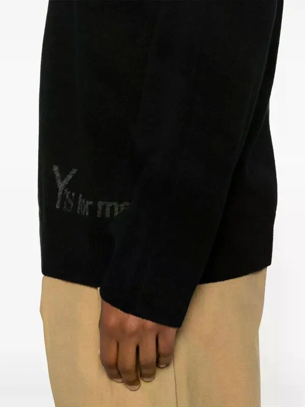 Y’s Intarsia-knit Logo Sweater