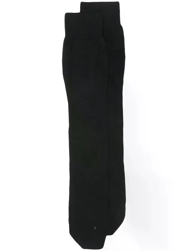 Falke Text-print Crew Socks - Black