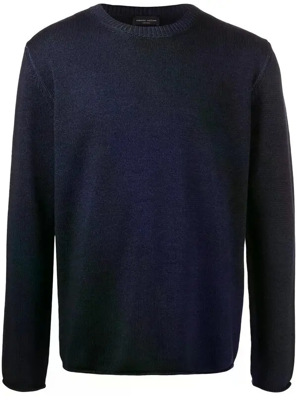 ROBERTO COLLINA Round Neck Jumper - Blue