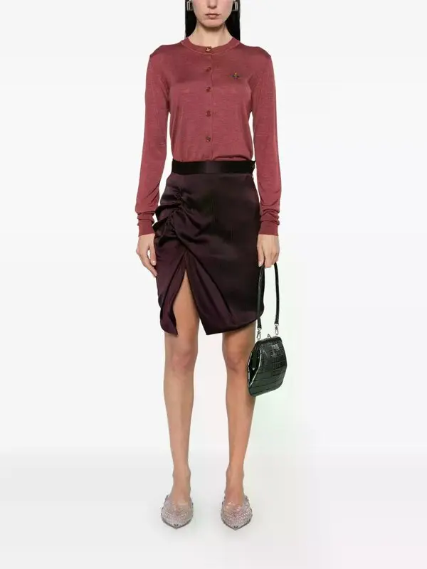 VIVIENNE WESTWOOD Side Panther Mini Skirt - Red