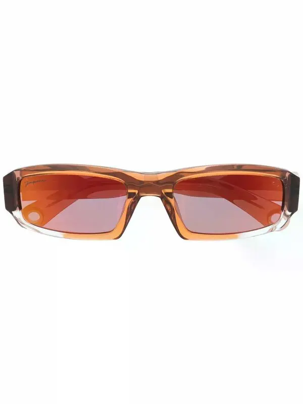 Jacquemus Rounded Frame Sunglasses - Brown