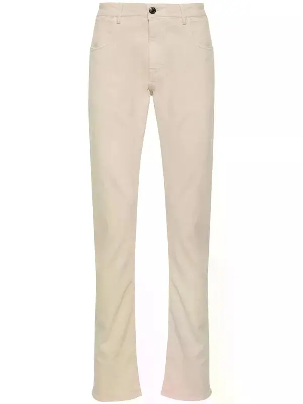 Canali Mid-rise Slim Trousers