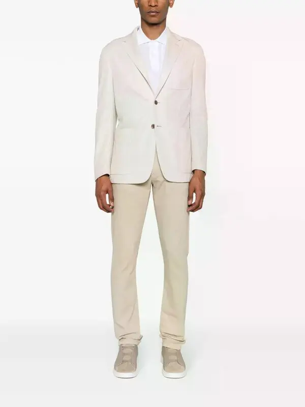 Canali Mid-rise Slim Trousers