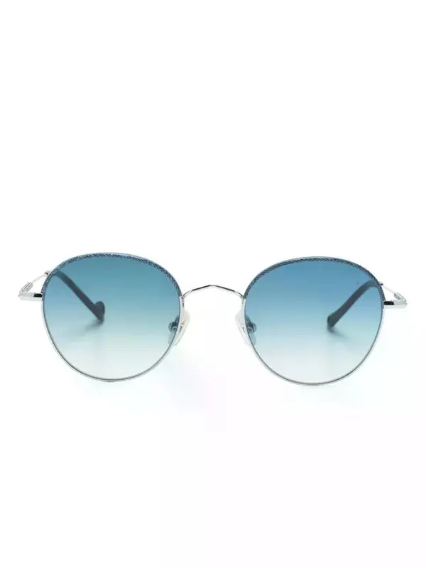 EYEPETIZER Gobi Round-frame Sunglasses - Silver