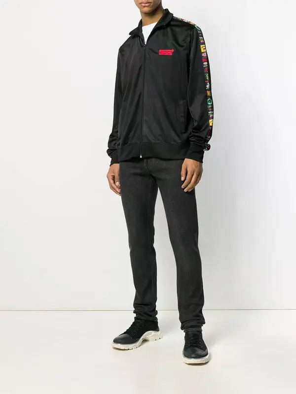 SSS WORLD CORP Contrast Side Panel Jacket