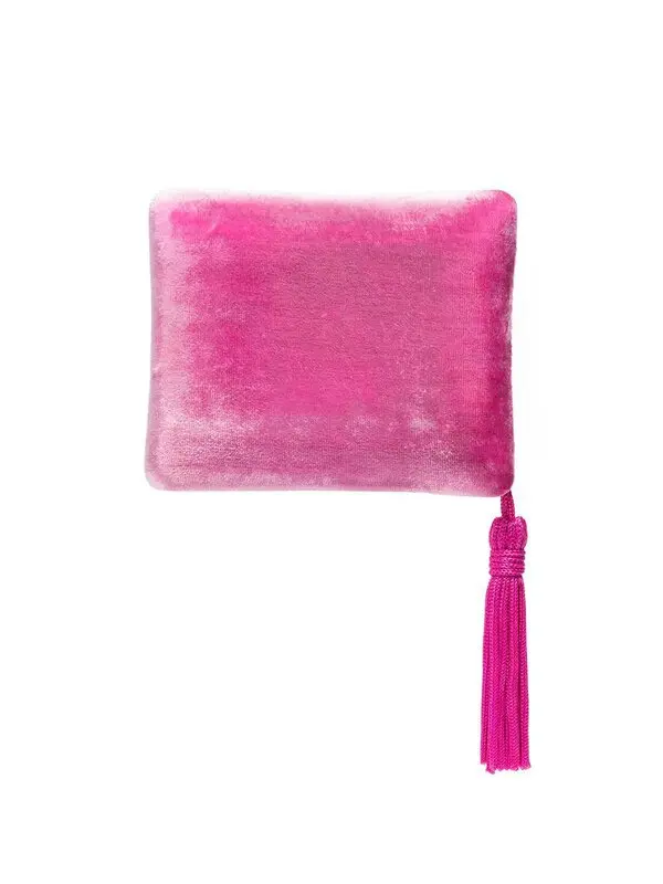 Sophie Bille Brahe Tassel-trimmed Velvet Case - Pink