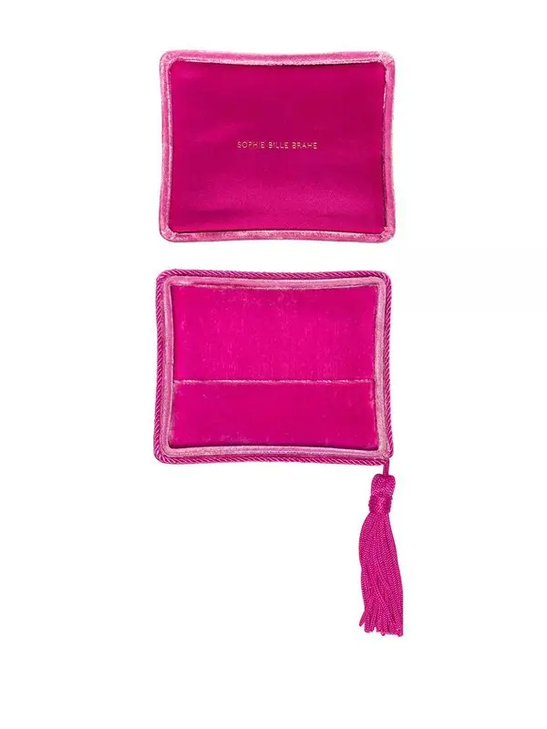Sophie Bille Brahe Tassel-trimmed Velvet Case