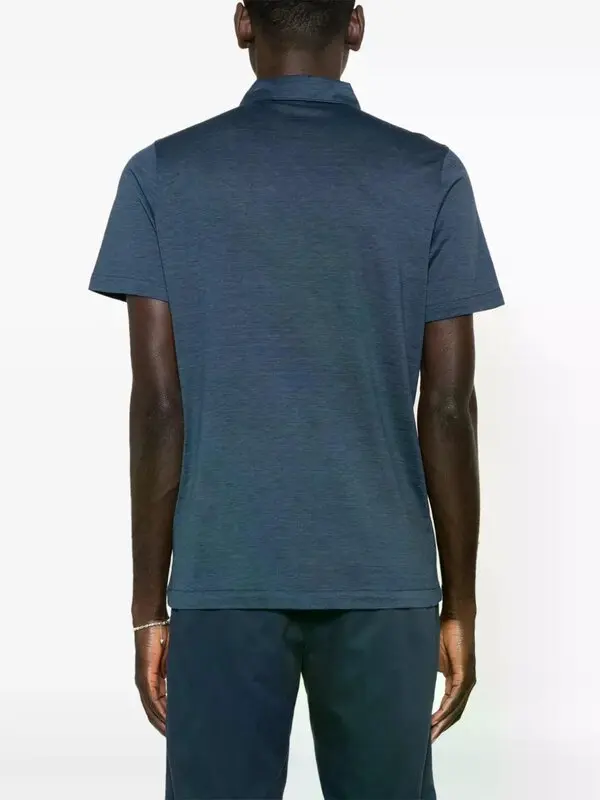Corneliani Lightweight-jersey Polo Shirt - Blue