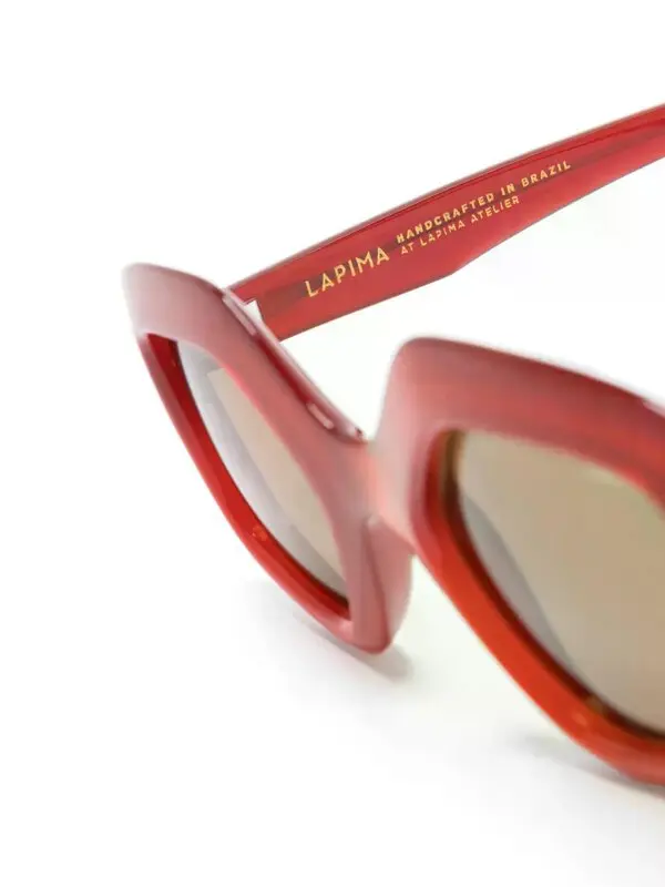 LAPIMA Cecilia Oversized Sunglasses - Red