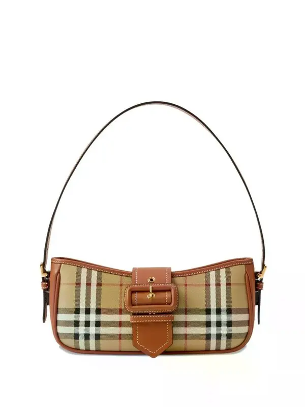 Burberry Check Shoulder Bag - Neutrals