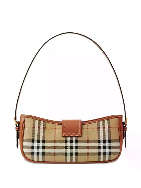 Burberry Check Shoulder Bag - Neutrals