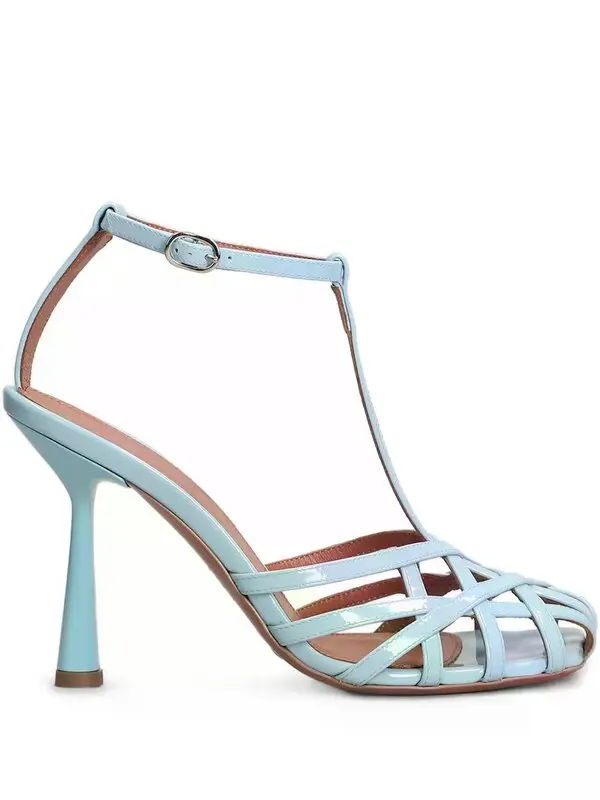 CASTAGNA Lidia 100mm Sculpted Heel Sandals - Blue