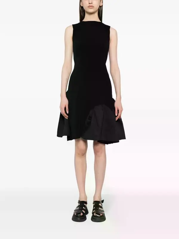 JNBY Asymmetric Patchwork Cotton Midi Dress