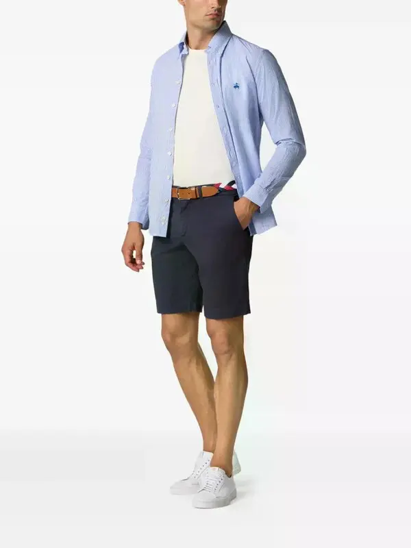 Brooks Brothers Striped Button-down Shirt - Blue