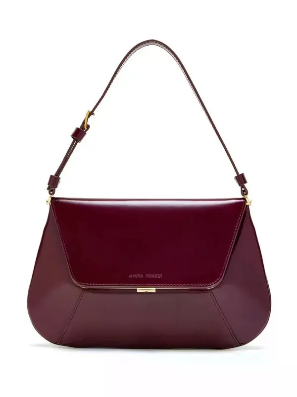 Amina Muaddi Ami Shoulder Bag - Red