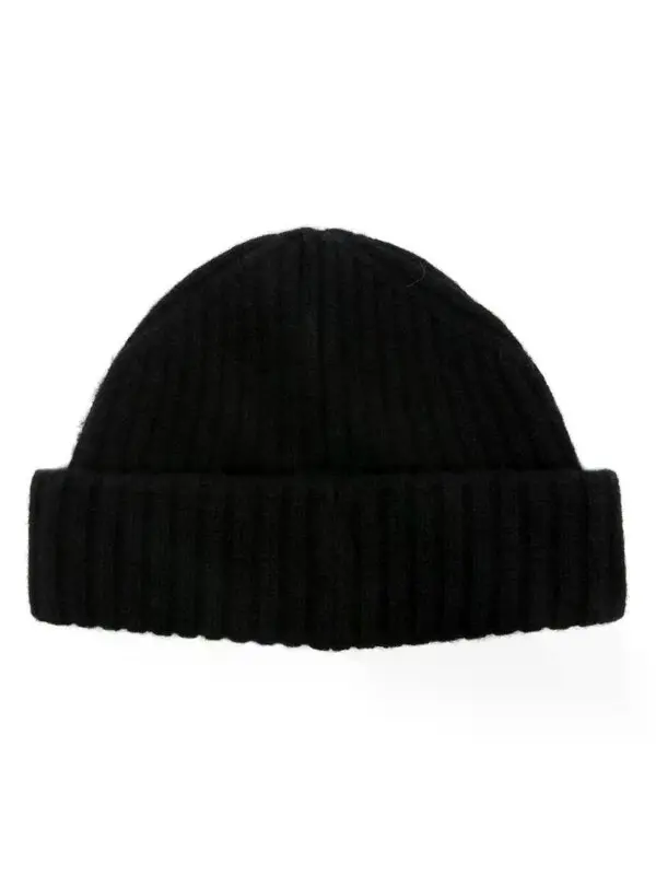 TOTEME Cashmere Ribbed-knit Beanie - Black