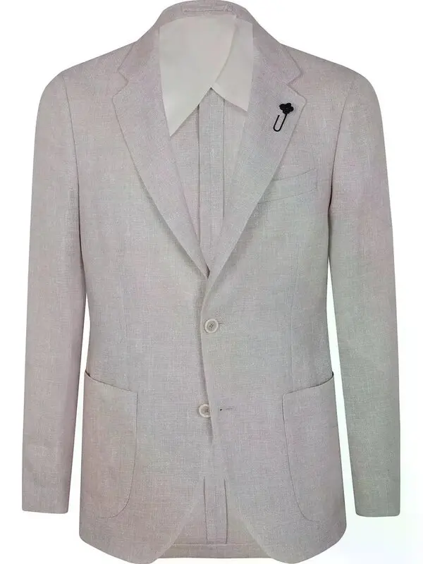 LARDINI Single-breasted Blazer - Grey