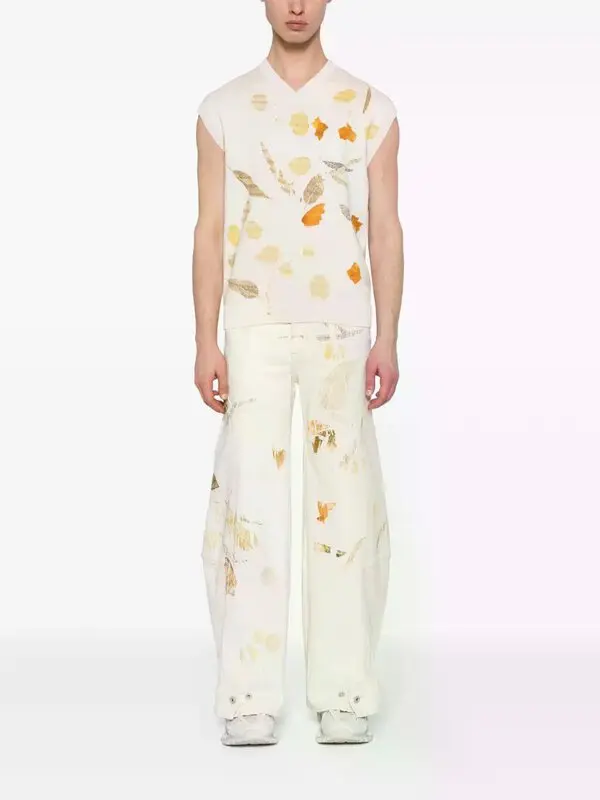 FENG CHEN WANG Graphic-print Knitted Vest