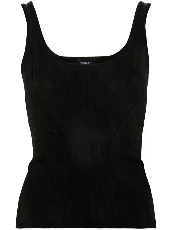 MUGLER Knitted Tank Top
