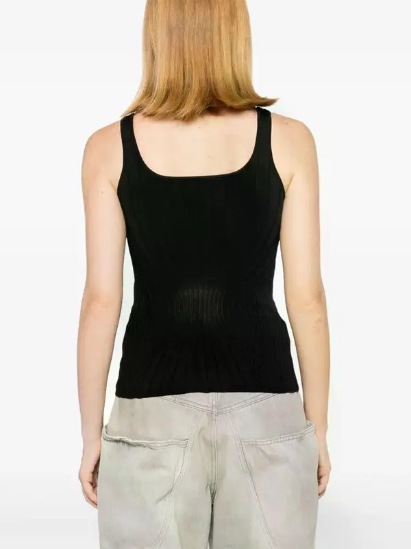 MUGLER Knitted Tank Top