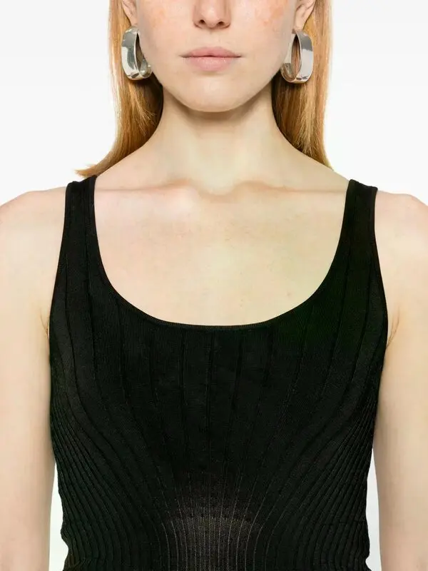 MUGLER Knitted Tank Top