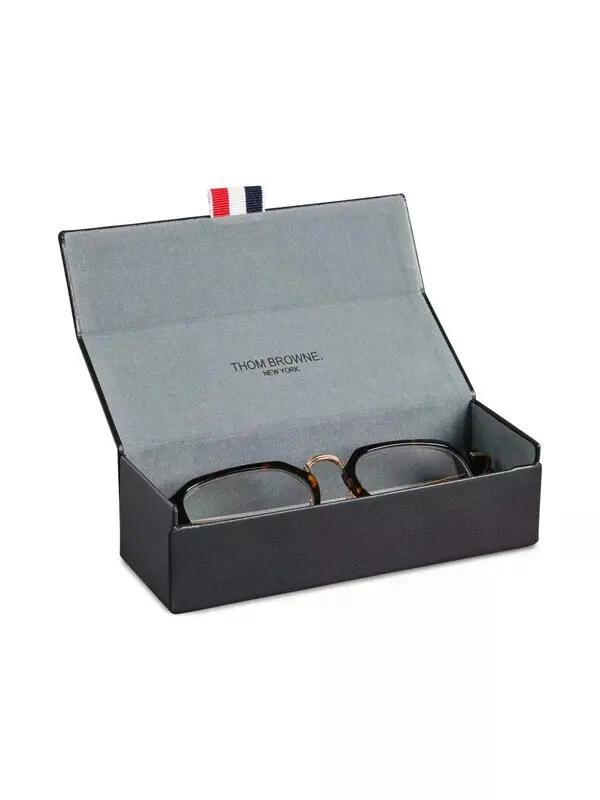 Thom Browne Tortoiseshell Rectangle-frame Glasses