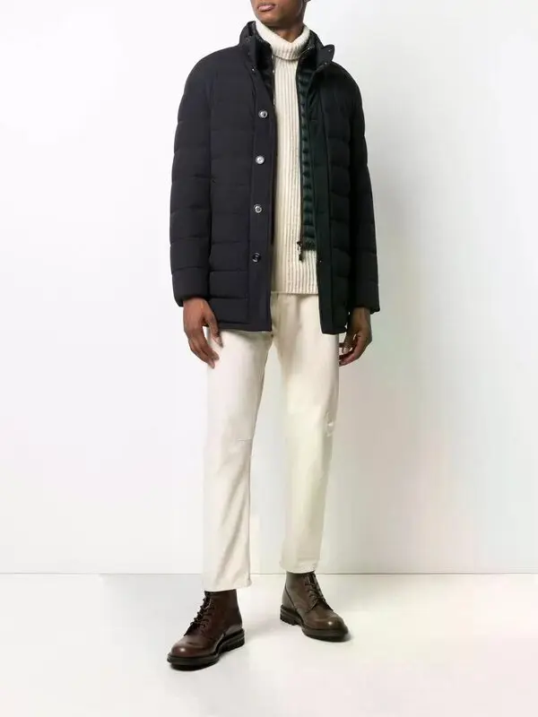 MOORER Layered Down-padded Jacket