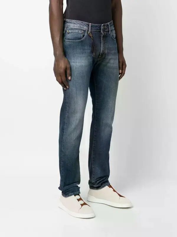 Incotex Straight-leg Jeans With Keyring Attachment
