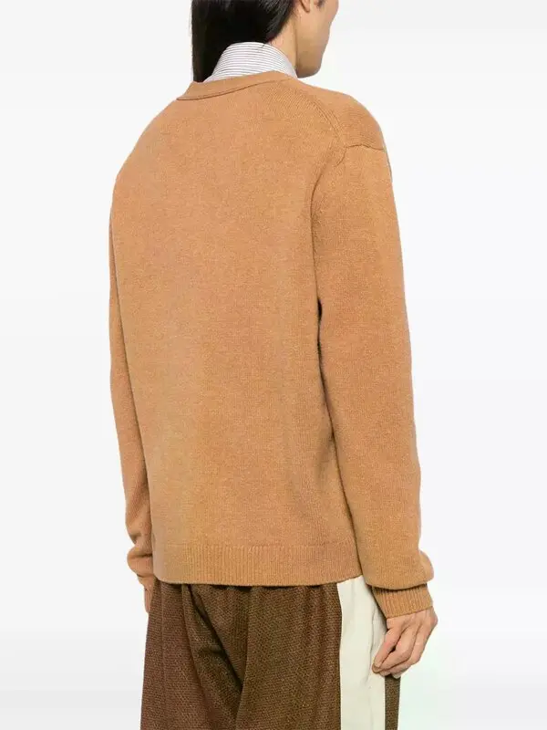 Maison Kitsuné Fox Head Intarsia Cardigan