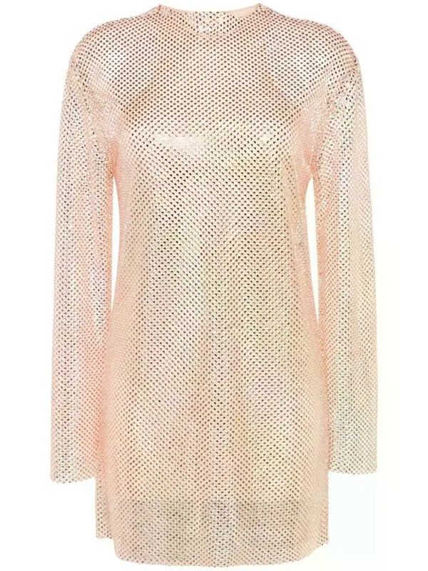 Philosophy Di Lorenzo Serafini Crystal-embellished Mini Dress - Orange