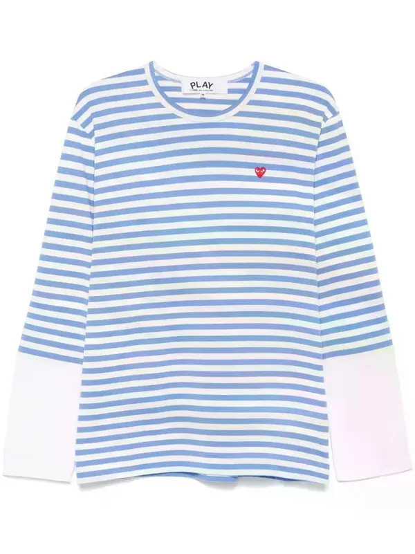 Play Comme Des Garcon Mini Heart-patch T-shirt