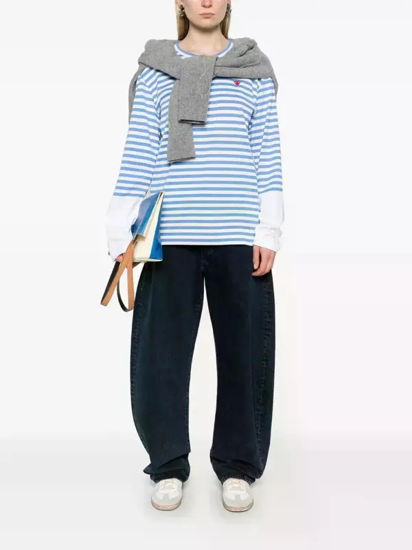 Play Comme Des Garcon Mini Heart-patch T-shirt