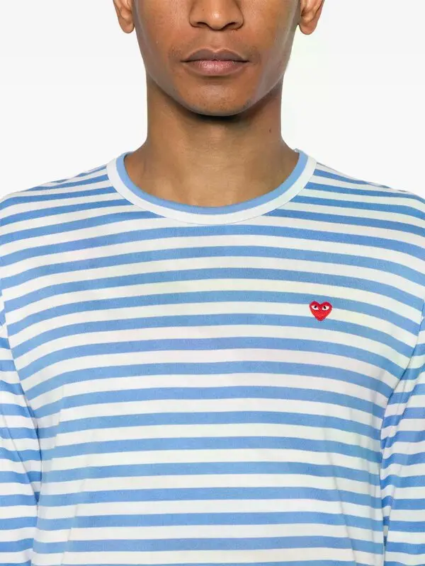Play Comme Des Garcon Mini Heart-patch T-shirt