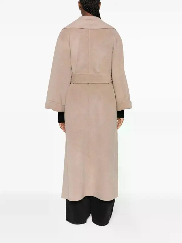 BY MALENE BIRGER Trullem Belted Wool Coat - Neutrals