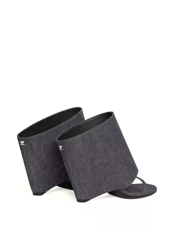 COURREGES Oblique Wedge Sandals
