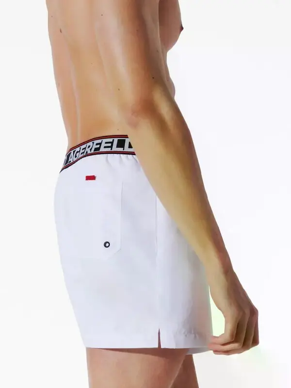 Karl Lagerfeld Essential Logo-print Swim Shorts