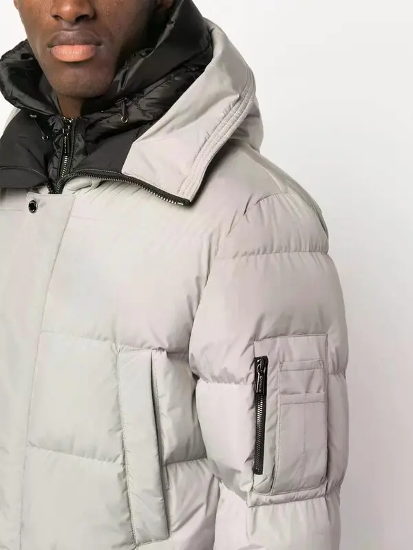MOORER Zip-up Padded Down Jacket