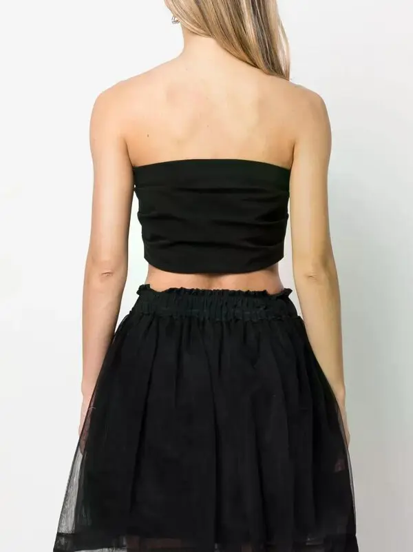 Philosophy Di Lorenzo Serafini Buttoned Draped Crop Top