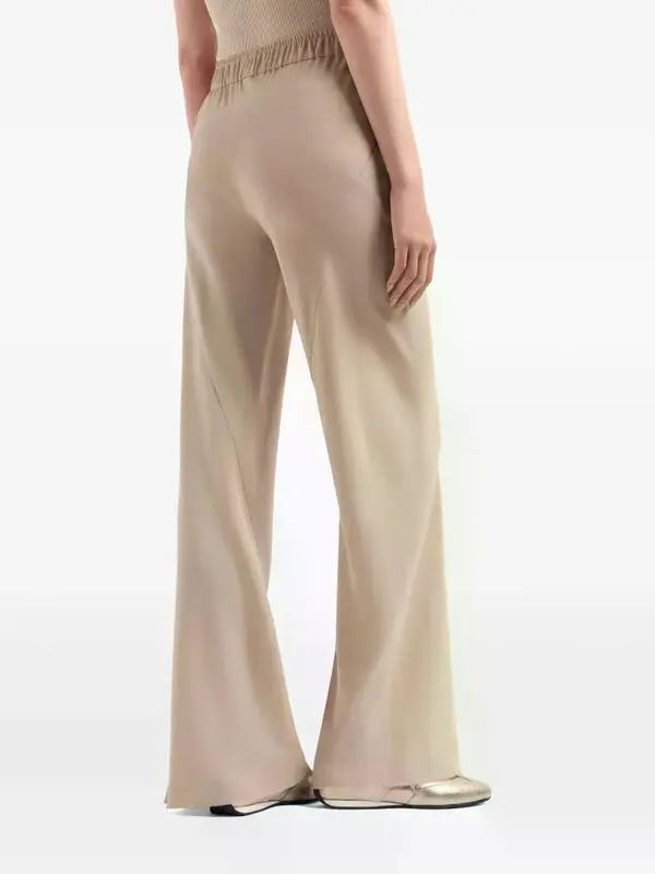 Giorgio Armani Flared Silk Track Pants