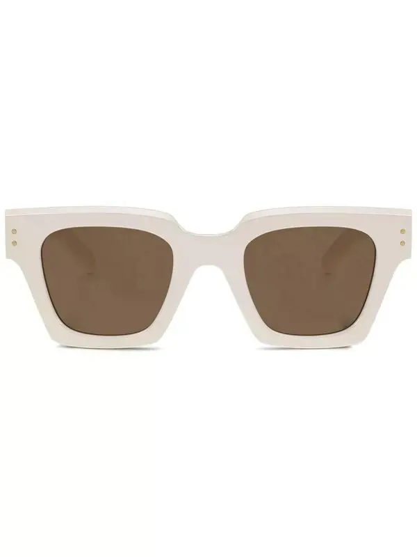 Dolce & Gabbana Logo-print Sunglasses - Neutrals