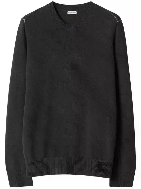 Burberry Equestrian Knight Cashmere Jumper - Black