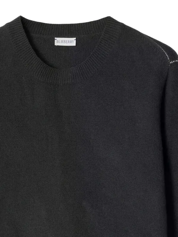 Burberry Equestrian Knight Cashmere Jumper - Black