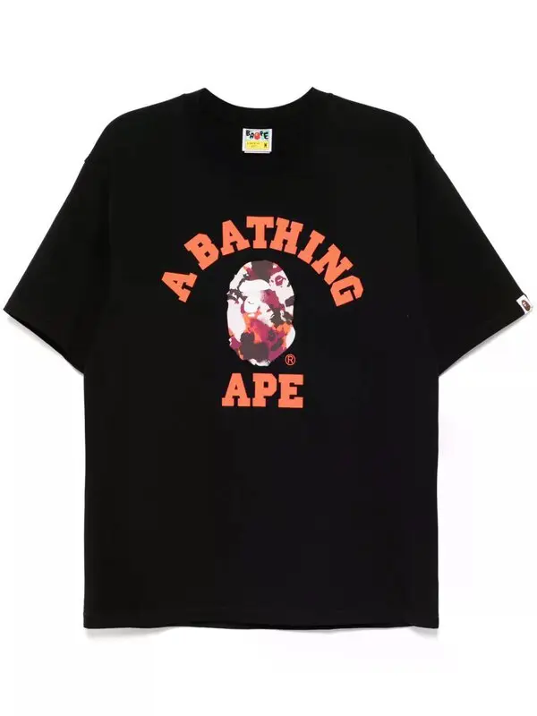 A BATHING APE Printed T-shirt - Black
