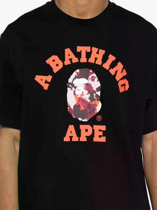 A BATHING APE Printed T-shirt - Black