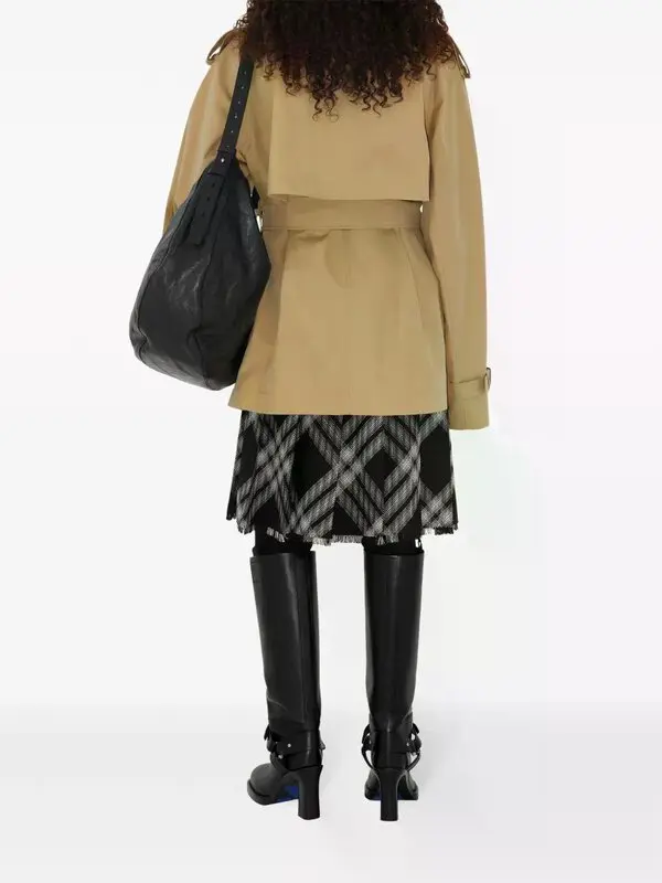 Burberry Belted Cotton Trench Coat - Neutrals