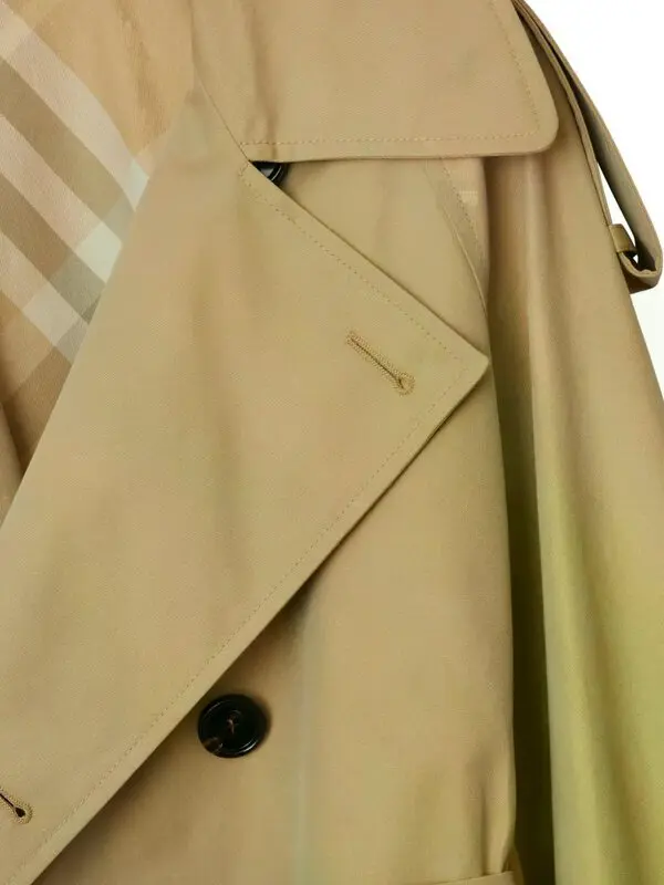 Burberry Belted Cotton Trench Coat - Neutrals