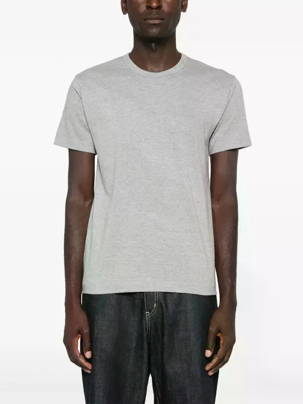 Play Comme Des Garcon Signature Heart-patch T-shirt - Grey