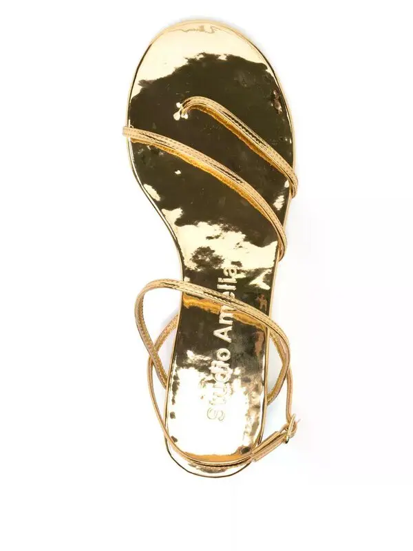 Studio Amelia Helix Flat Sandals - Gold