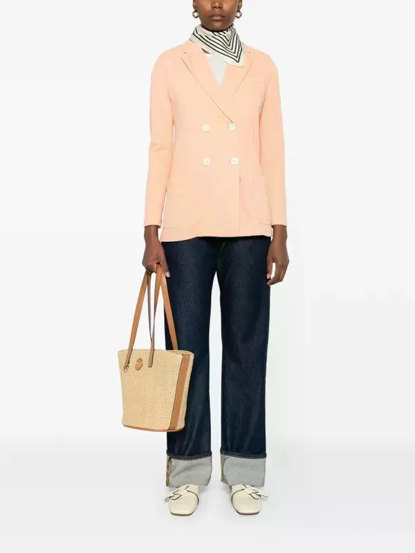 CIRCOLO 1901 Double-breasted Blazer - Orange